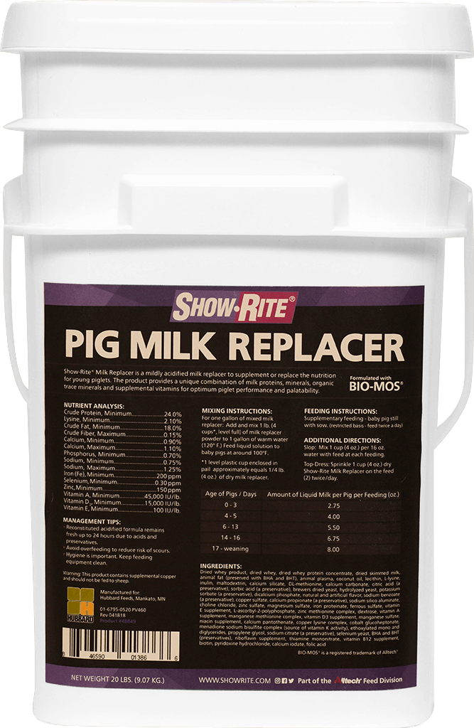 Pig Milk Replacer – Show-Rite